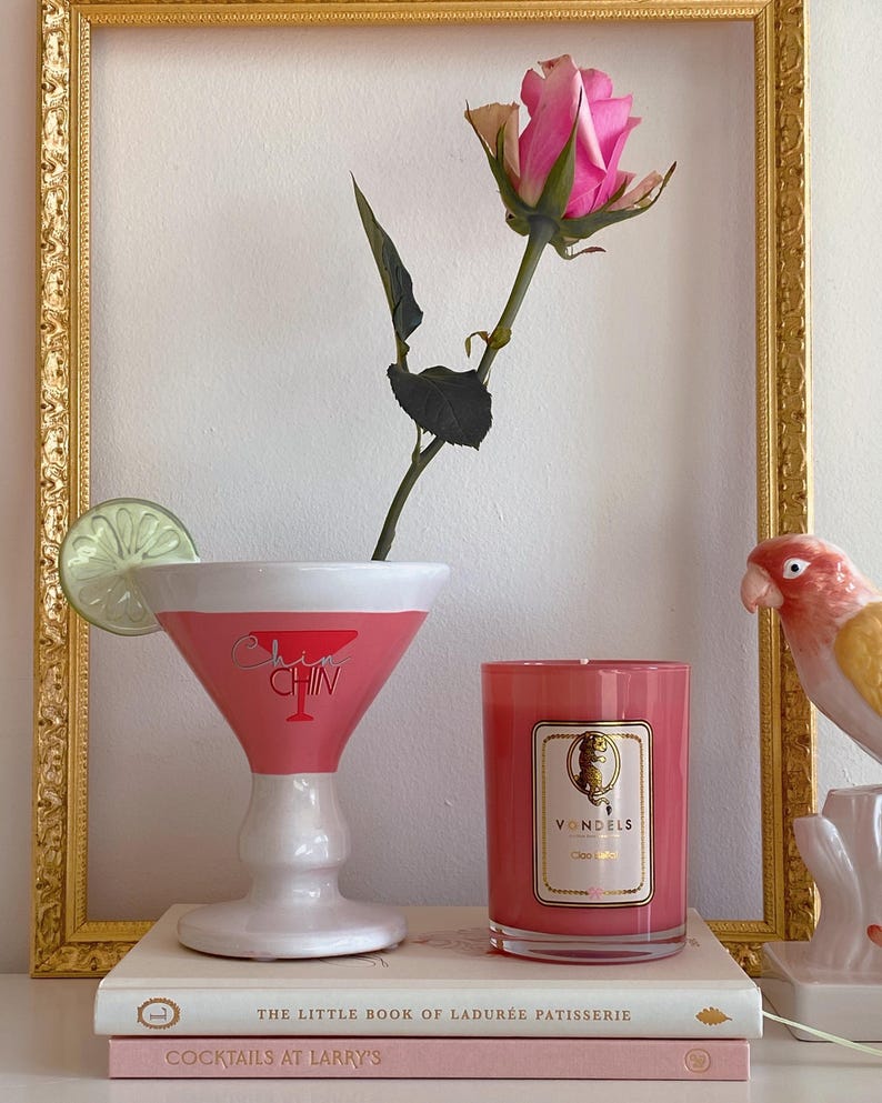 Rose Cocktail Vase, Flower Vase, Cocktail Party Table Decor, Floral ...