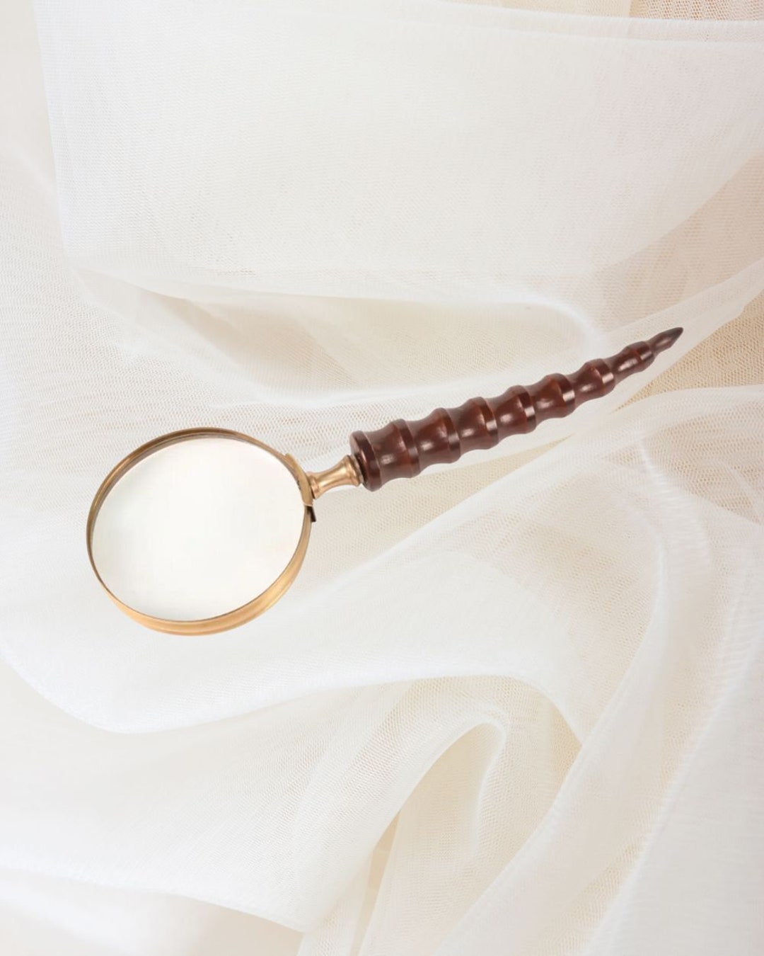 Brass Classic Magnifying Glass, Timeless Magnifier, Traditional, Luxe ...