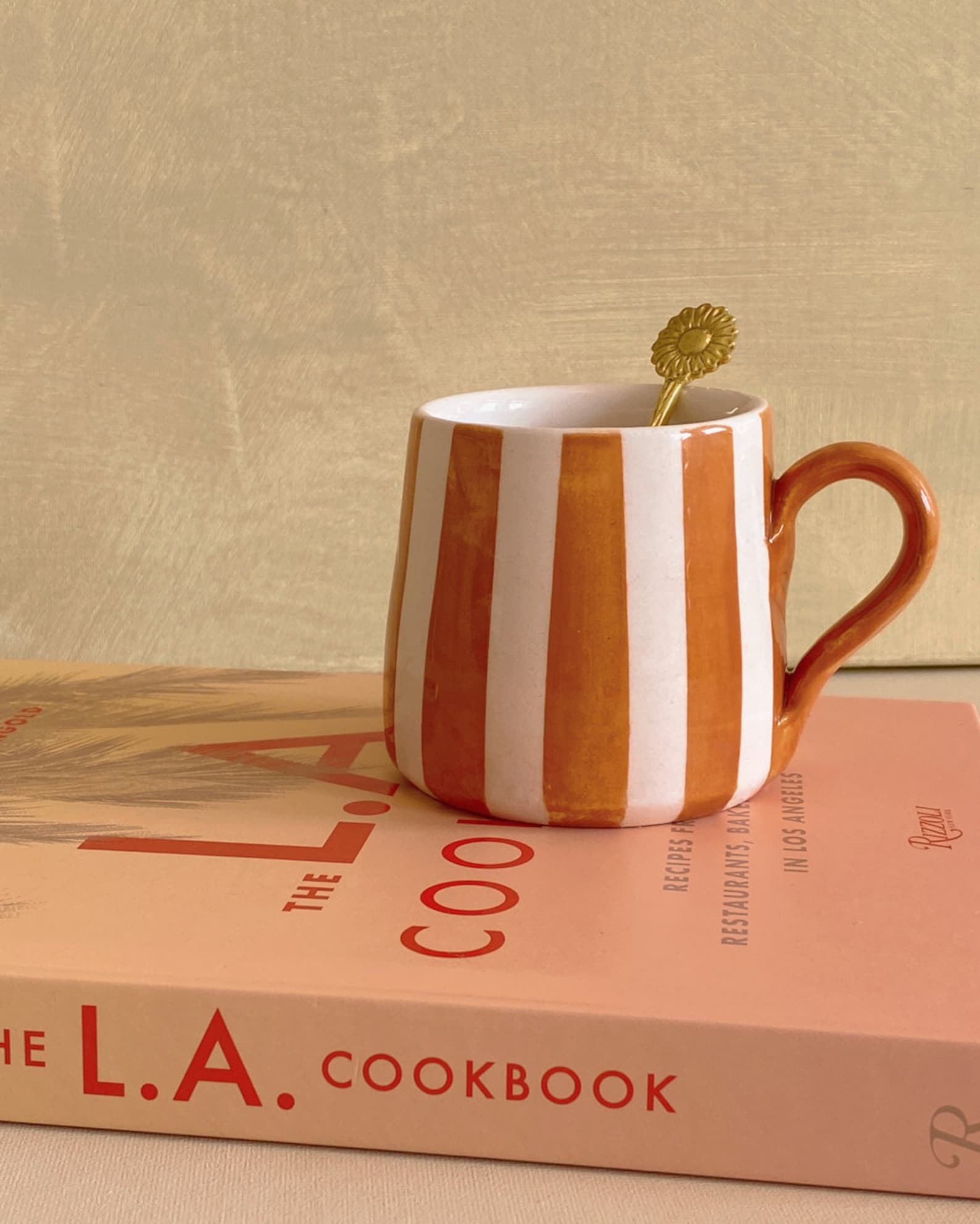 Hand Painted Ceramic Circus Mug, Aesthetic, Candy Stripe, Pastel Mug ...