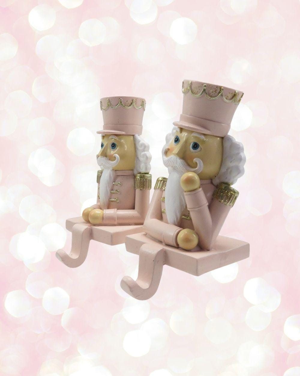 Pink Nutcracker Christmas Stocking Hanger Set of 2, Fairytale ...