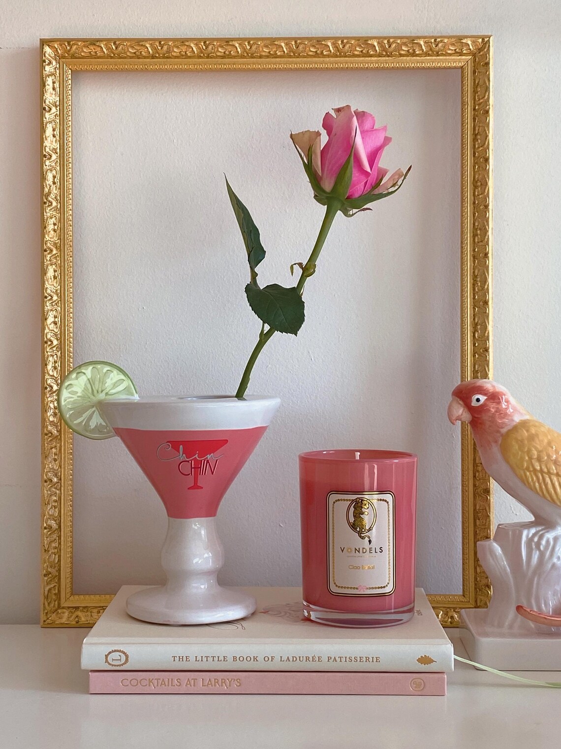Rose Cocktail Vase, Flower Vase, Cocktail Party Table Decor, Floral ...