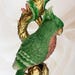 Hollywood Regency Parrot Candle Holder, Bird Candlestick, Green Pink ...