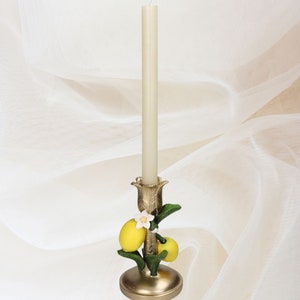 Lemon Grove Candle Holder, Citrus, Fruit Candlestick, Garden Party ...