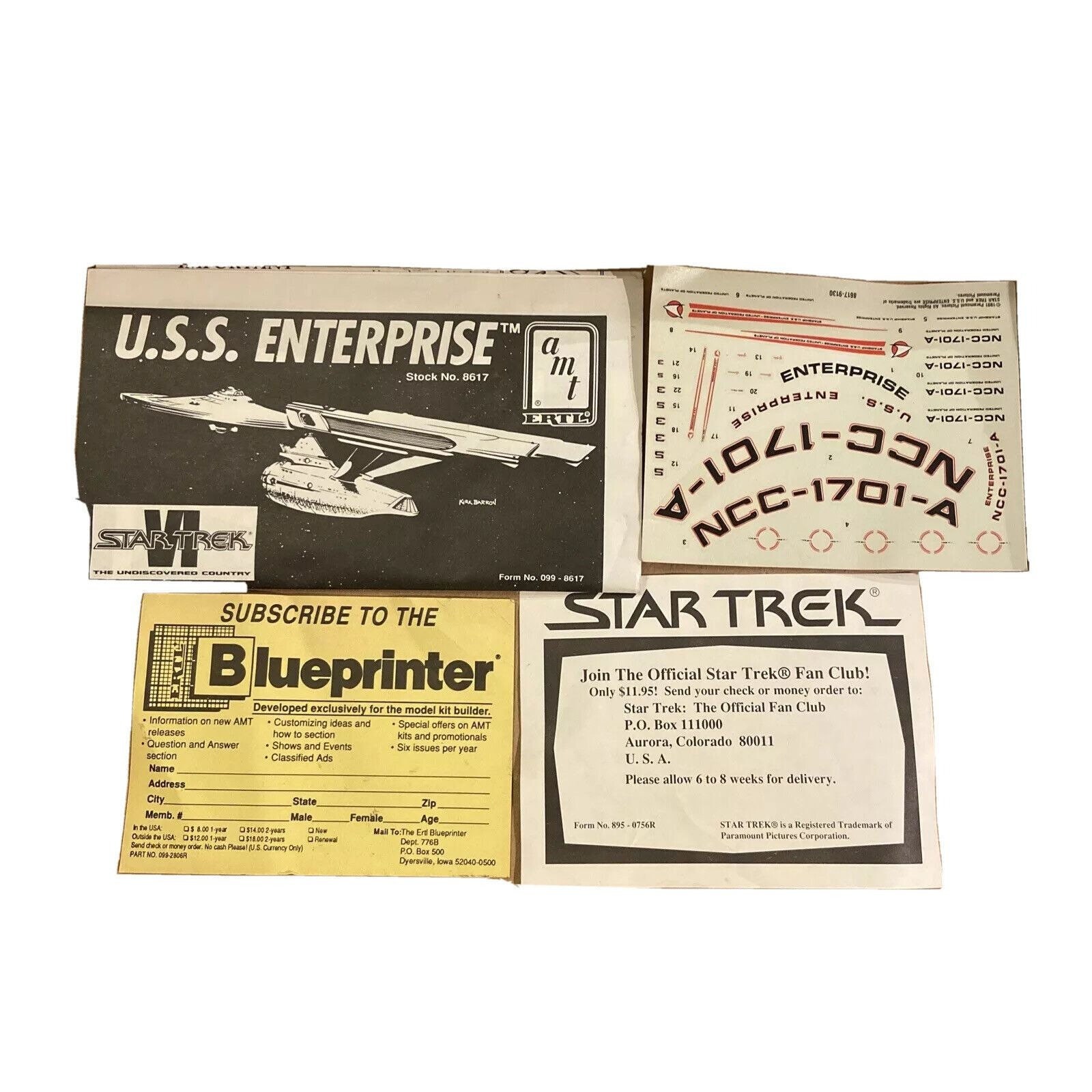 AMT Star Trek USS Enterprise D Model Kit VI the Undiscovered Country - Etsy