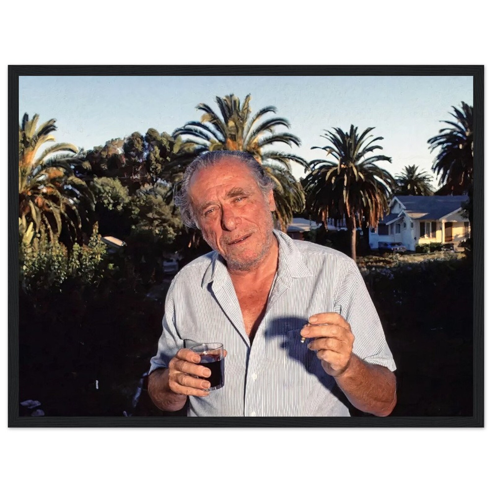 Charles Bukowski Art Print High-quality Iconic Literary Figure Wall ...