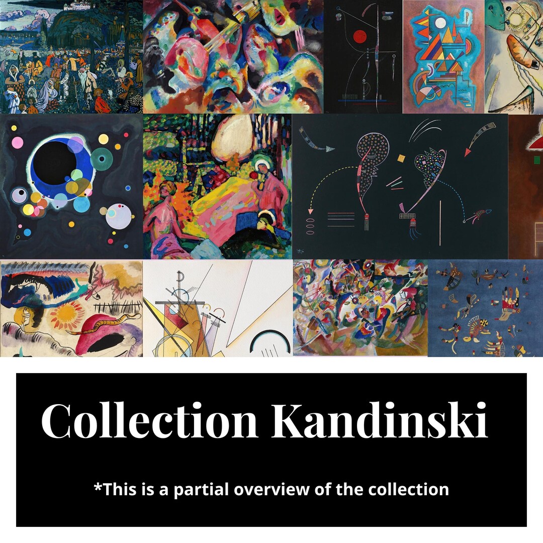 Wassily Kandinsky Digital Print Collection: Set of 29 Abstract ...