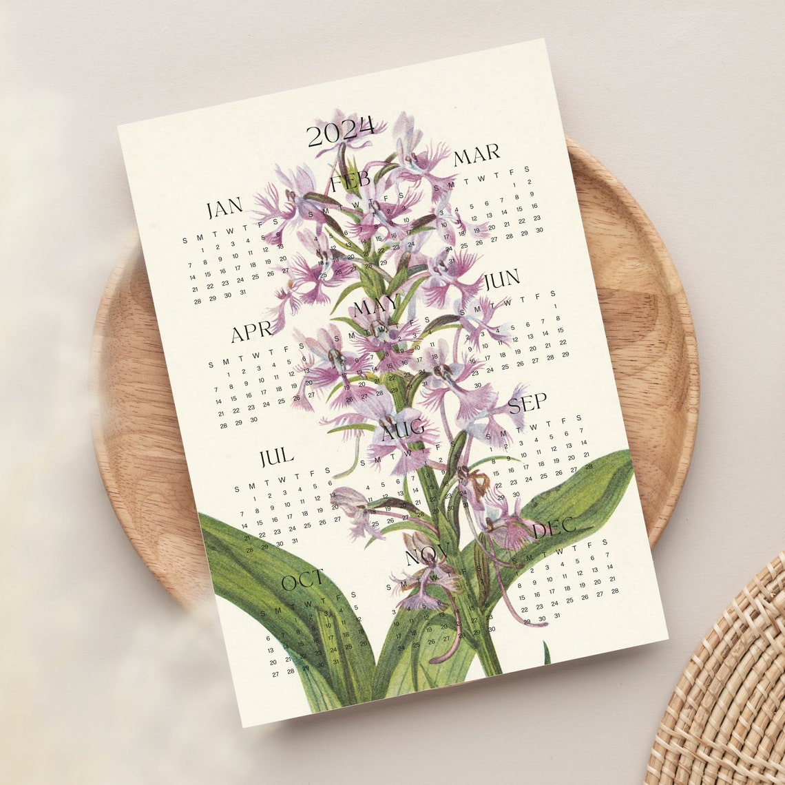 20 Digital Print 2024 Flower and Fruit Calendar - Etsy