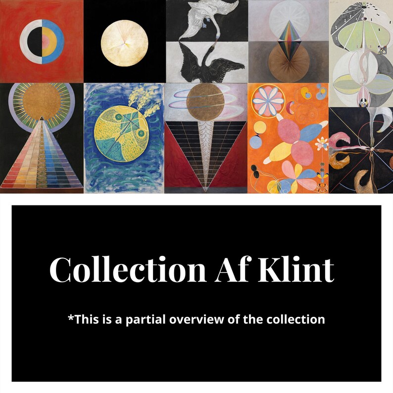 Hilma Af Klint Digital Print Collection: Set of 14 Abstract Paintings ...