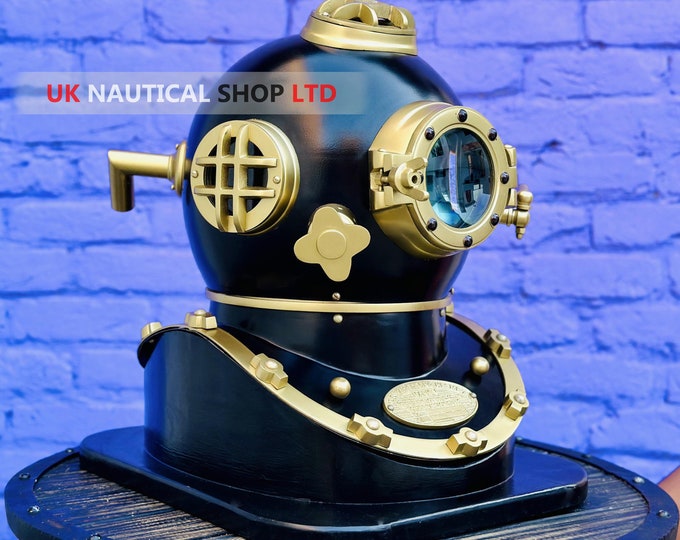 Yellow Scuba Diving Helmet Mark V 18 Inch Scuba Diving Helmet With ...