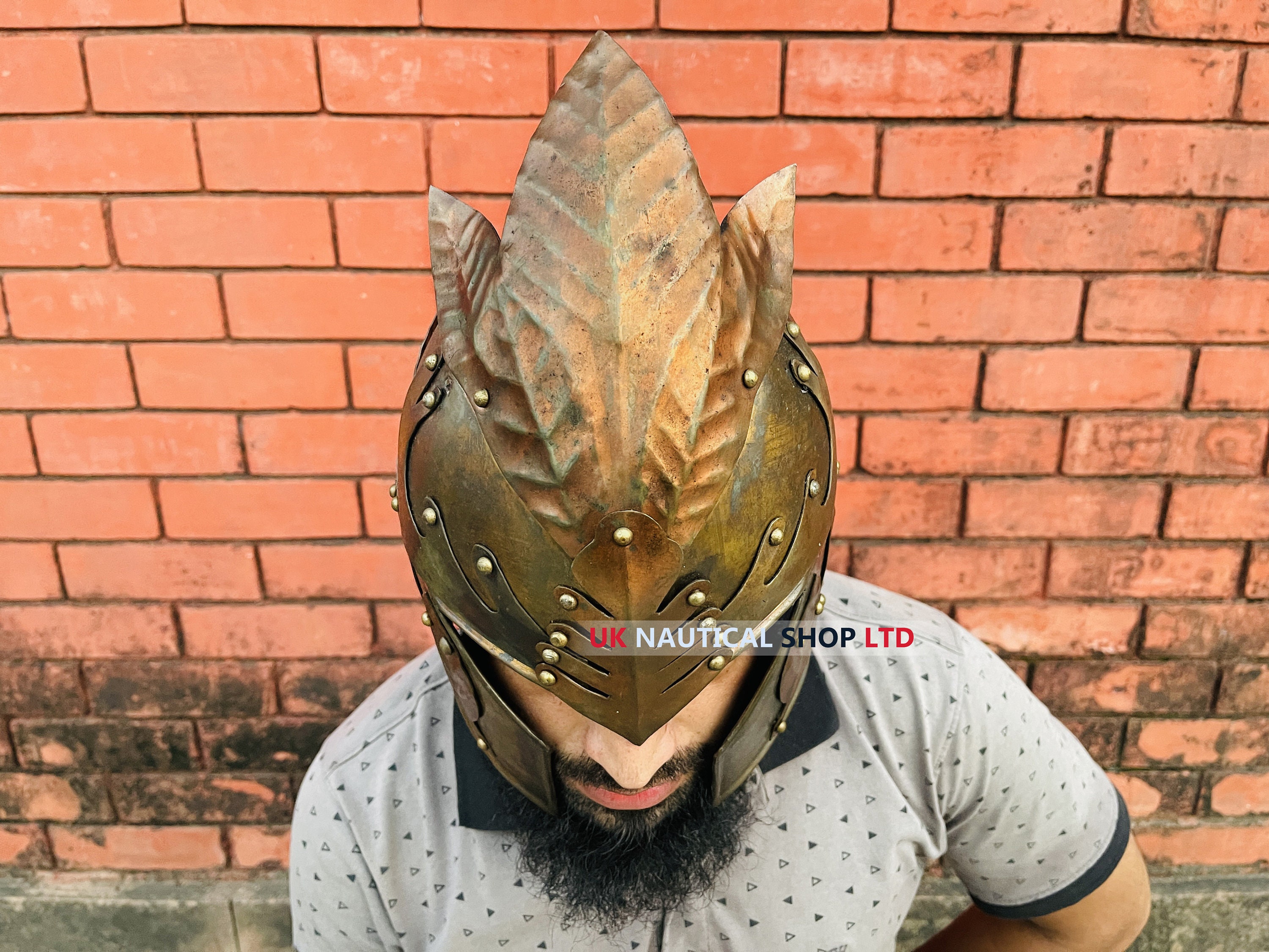 Medieval LOTR Elven Helmet Lord of the Ring Helmet SCA Larp Costume ...