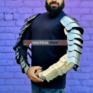 Medieval Roman Gladiator Larp Arm Guard Galdiator Warrior Larp Arm Guard Metal Arm Protection ...