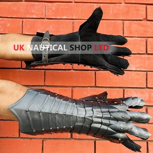 Ringwraith Nazgul Gauntlets Black Nazgul Gauntlets Steel Medieval Armor ...