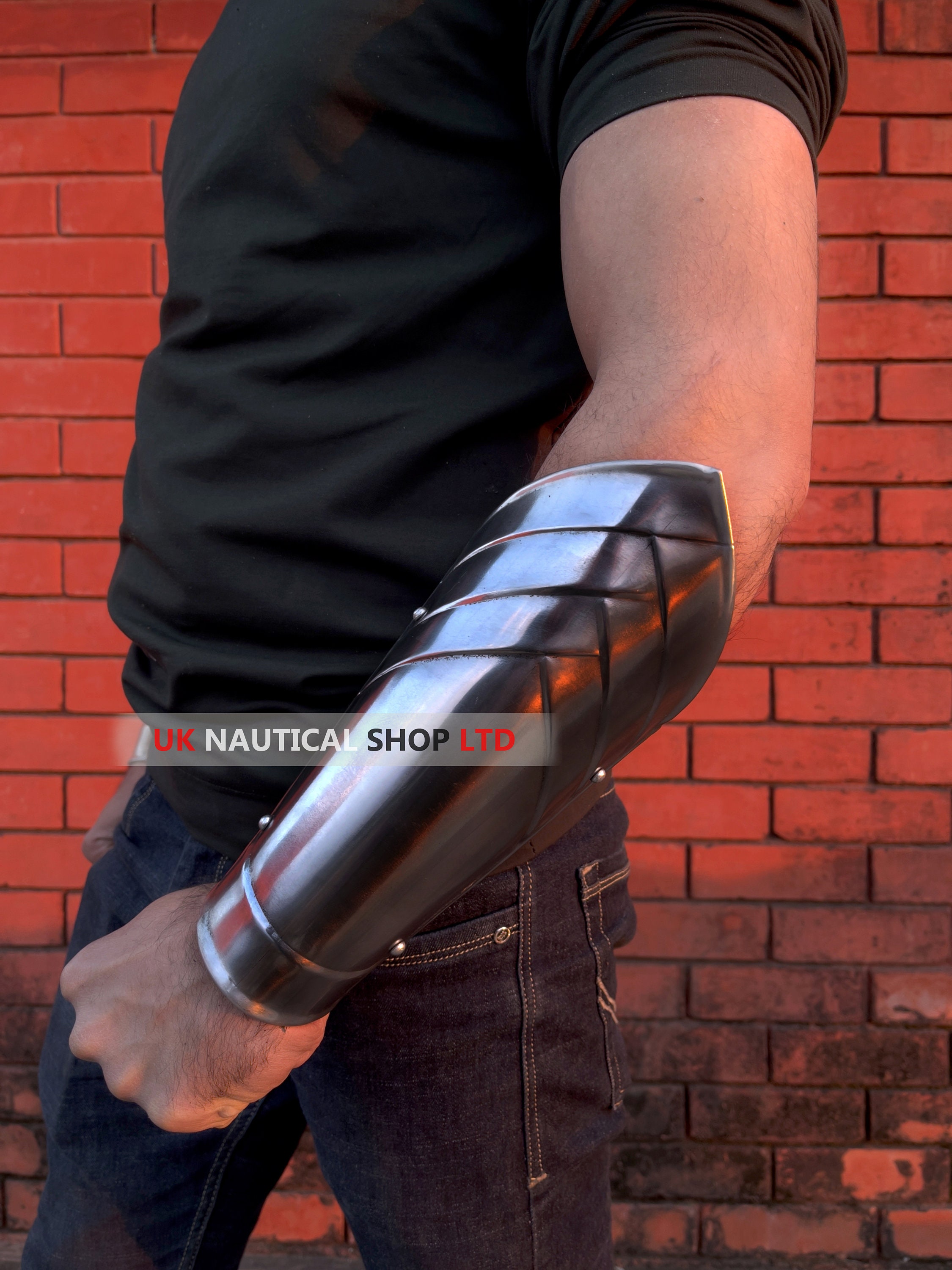 Pair of Bracers Elven Armor Elf Fantasy Warrior Larp Clothing Arm ...