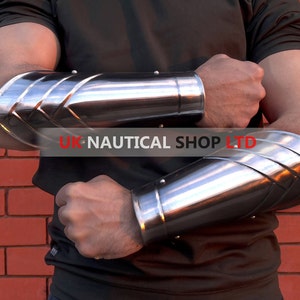 Pair of Bracers Elven Armor Elf Fantasy Warrior Larp Clothing Arm ...