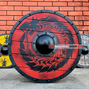 Viking Ouroboros Battleworn Shield Uhtred Last Kingdo Authentic Viking ...