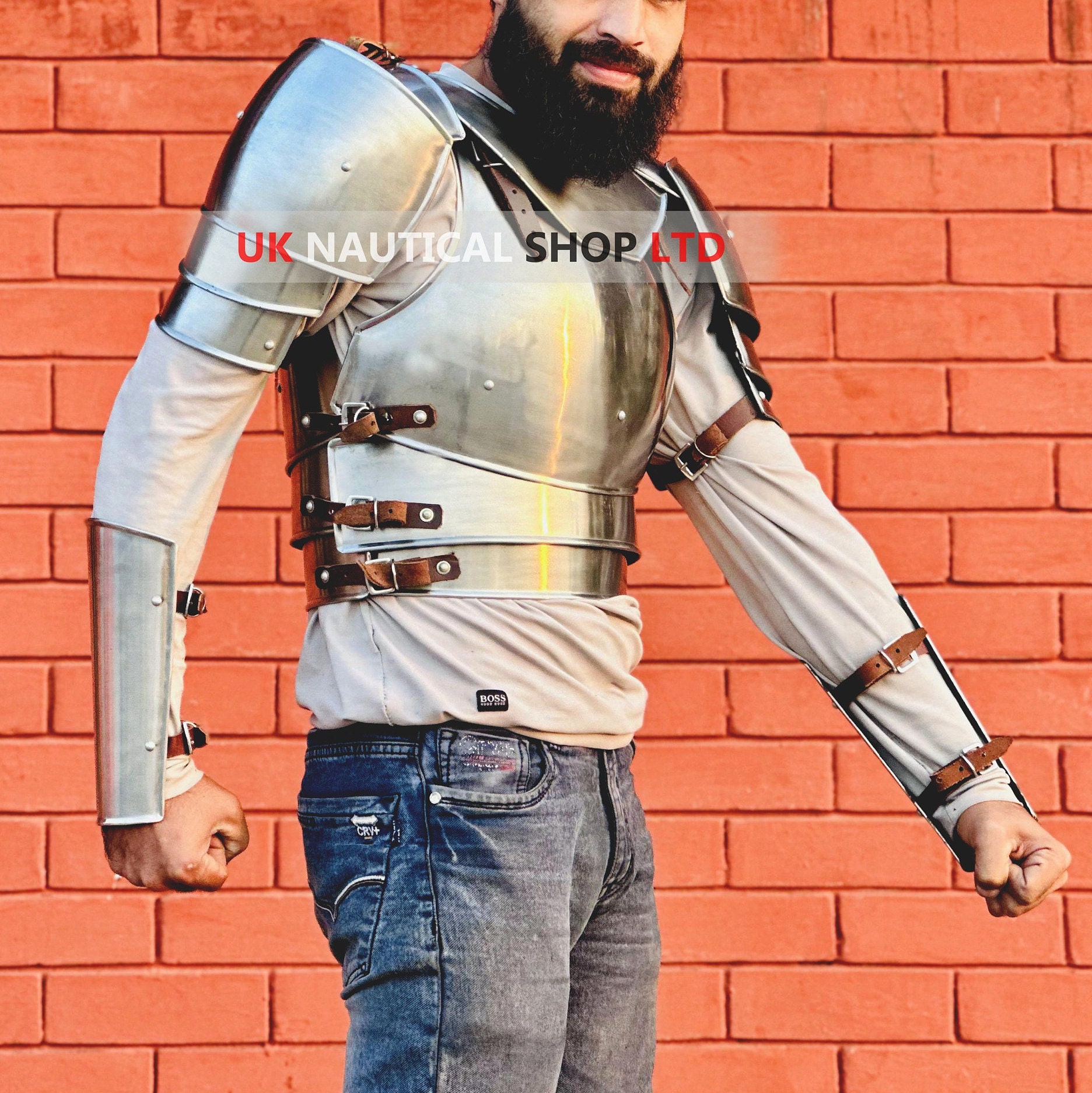 Medieval Lady Chest Armor Breastplate Women Half Body Plated Cuirass ...