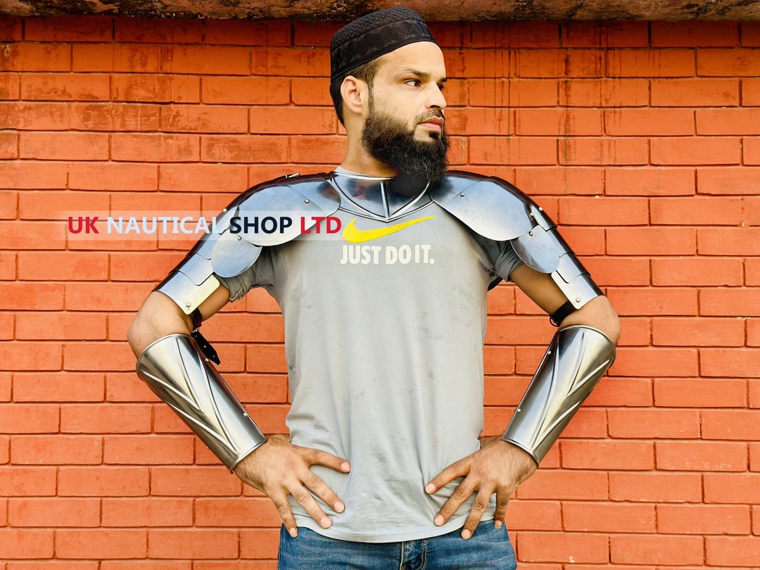 Shoulder Pauldron Dwarven Armor for Fantasy Cosplay Larp Clothing ...