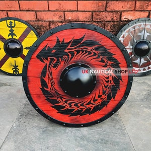 Viking Ouroboros Battleworn Shield Uhtred Last Kingdo Authentic Viking ...