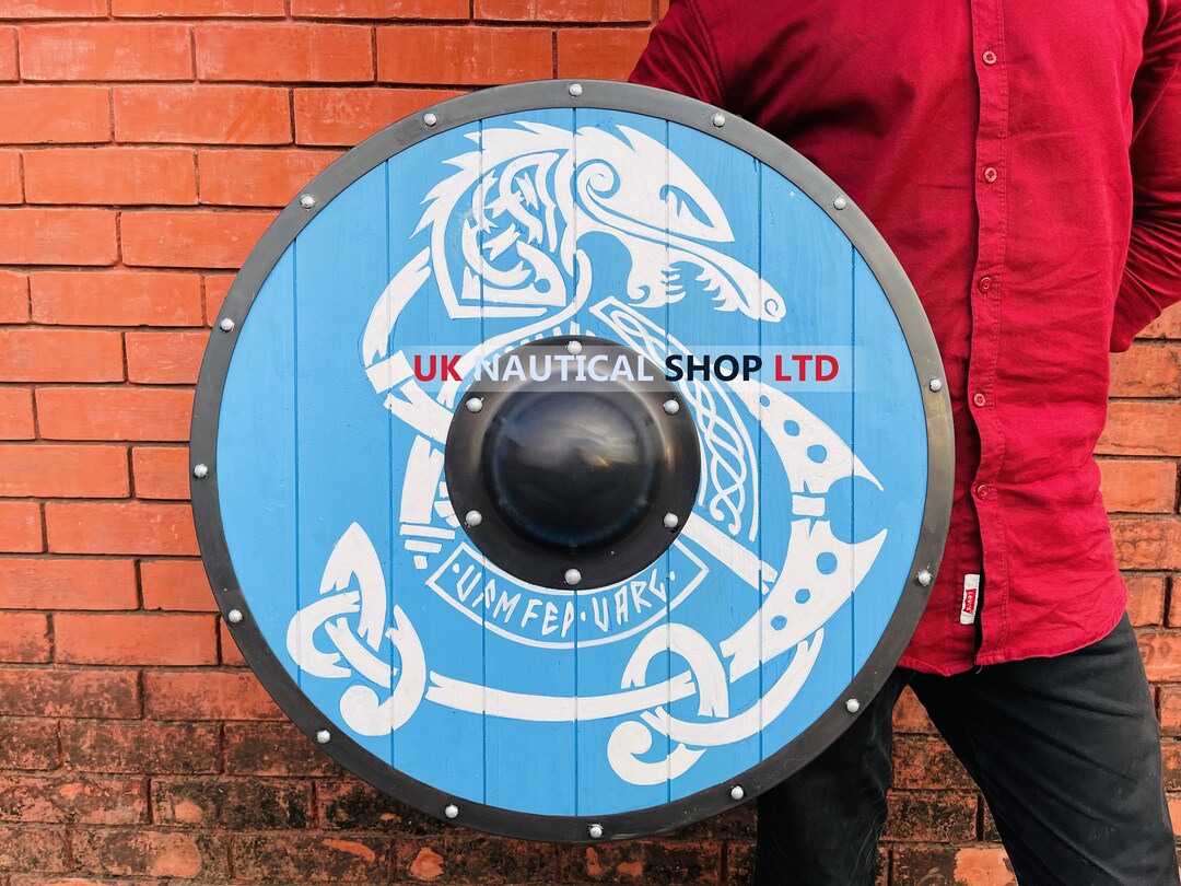 Viking Fenrir Shield Dragon Wooden Shield Gift for Him - Etsy