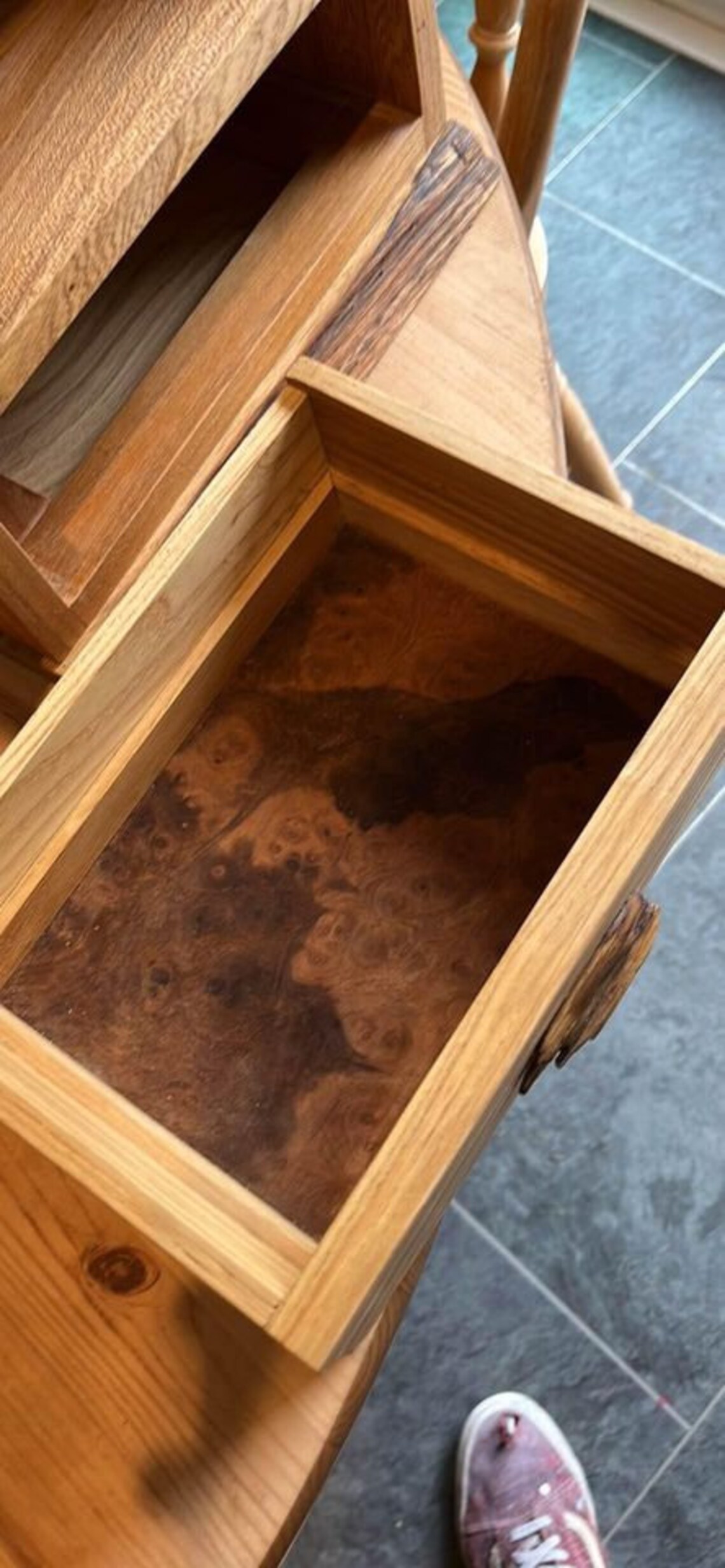 Hand Made Solid Elm Wall Cabinet With Kumiko Back Panel and Sweet ...