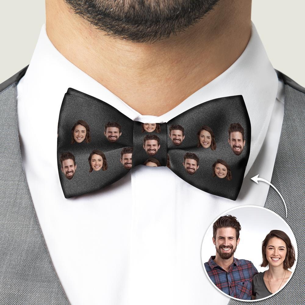 Custom Bow Tie Personalized Photo Bow Tie Custom Couple Face Bow Tie Personalized Funny ...