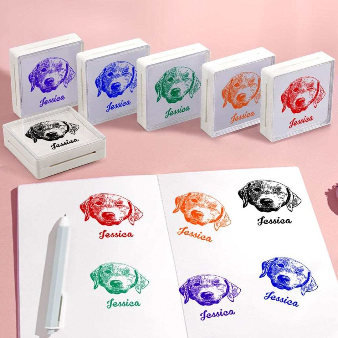 Custom Portrait Stamps Personalized Funny Pet Stamp Gift for - Etsy