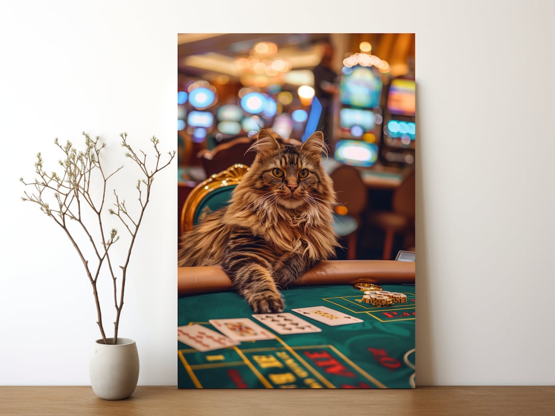 Maine Coon, Las Vegas, Cat, Digital Wall Art, Wall Art, USA, Las Vegas ...