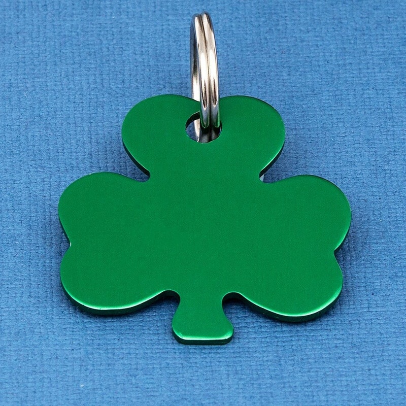 Clover Dog Tag - Etsy
