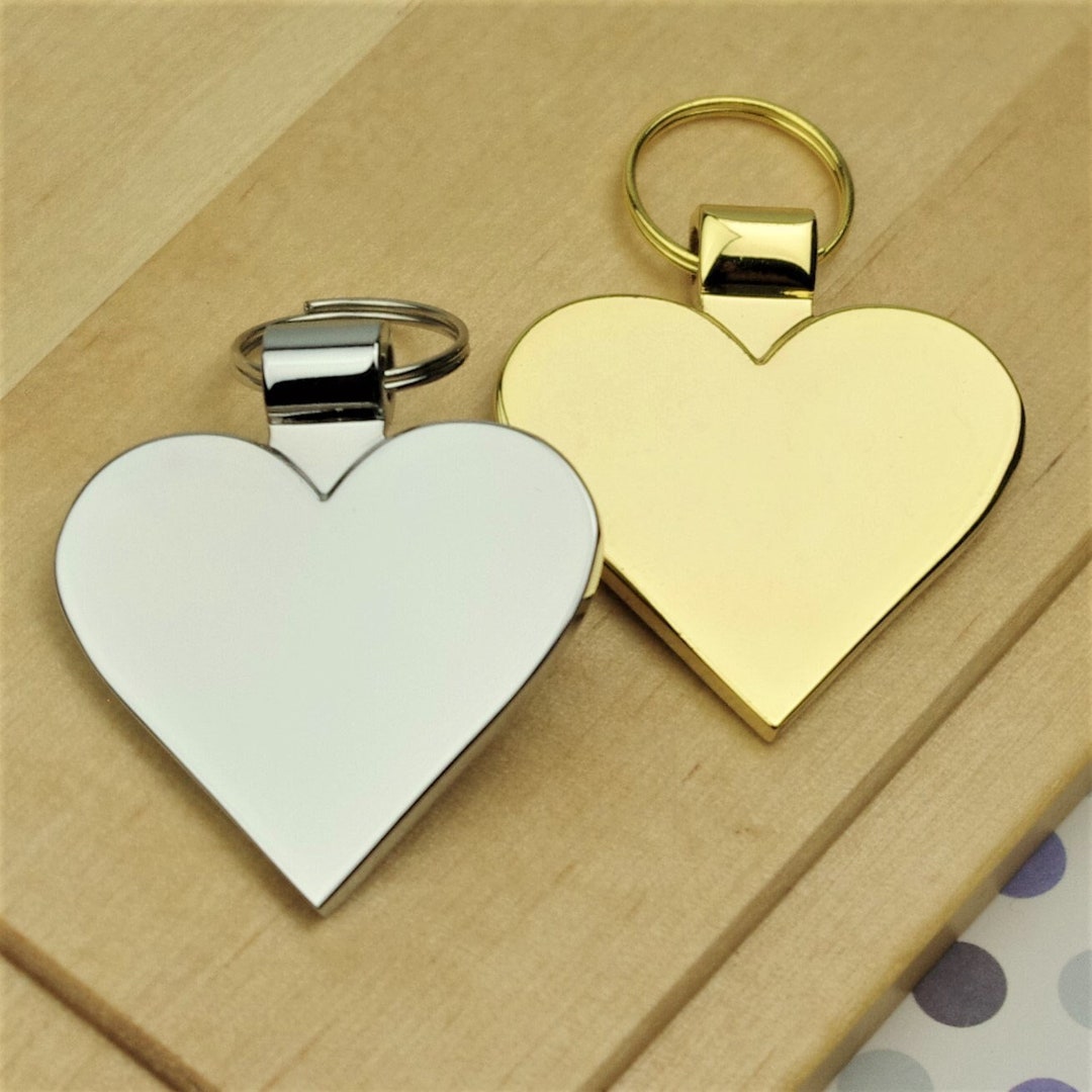 Large Heart Dog ID Tag Gold Heart Pet Tag Rose Gold Heart Pet Tag ...