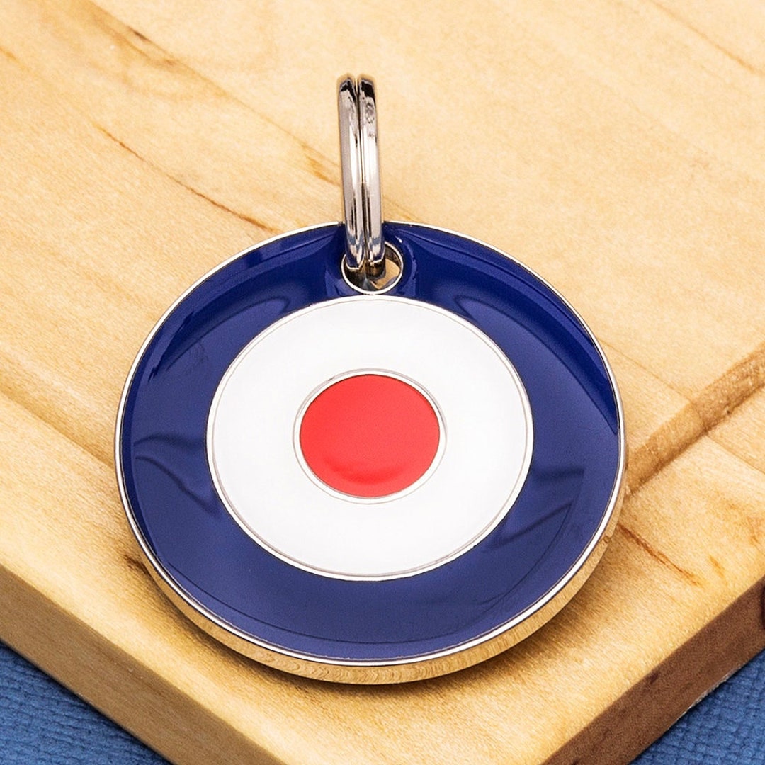 Target Pet ID Tag, RAF Roundel Pet Id Tag, MOD Pet Tag, Round Pet Dag ...