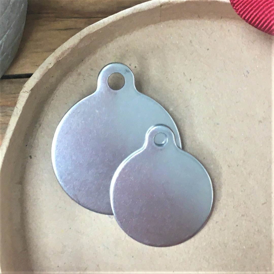 Engraved Stainless Steel Pet Tag: Durable Dog & Cat ID - Etsy