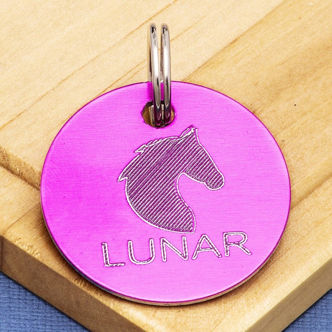 Horse Tack Bridle Saddle Tag - Pink / Mauve - Etsy