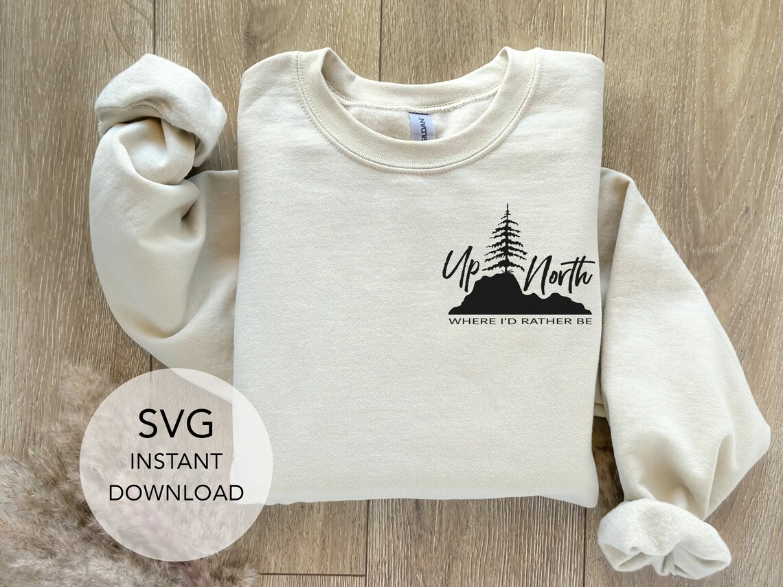 Up North SVG, up North Digital File SVG, Use for Minnesota, Upper ...