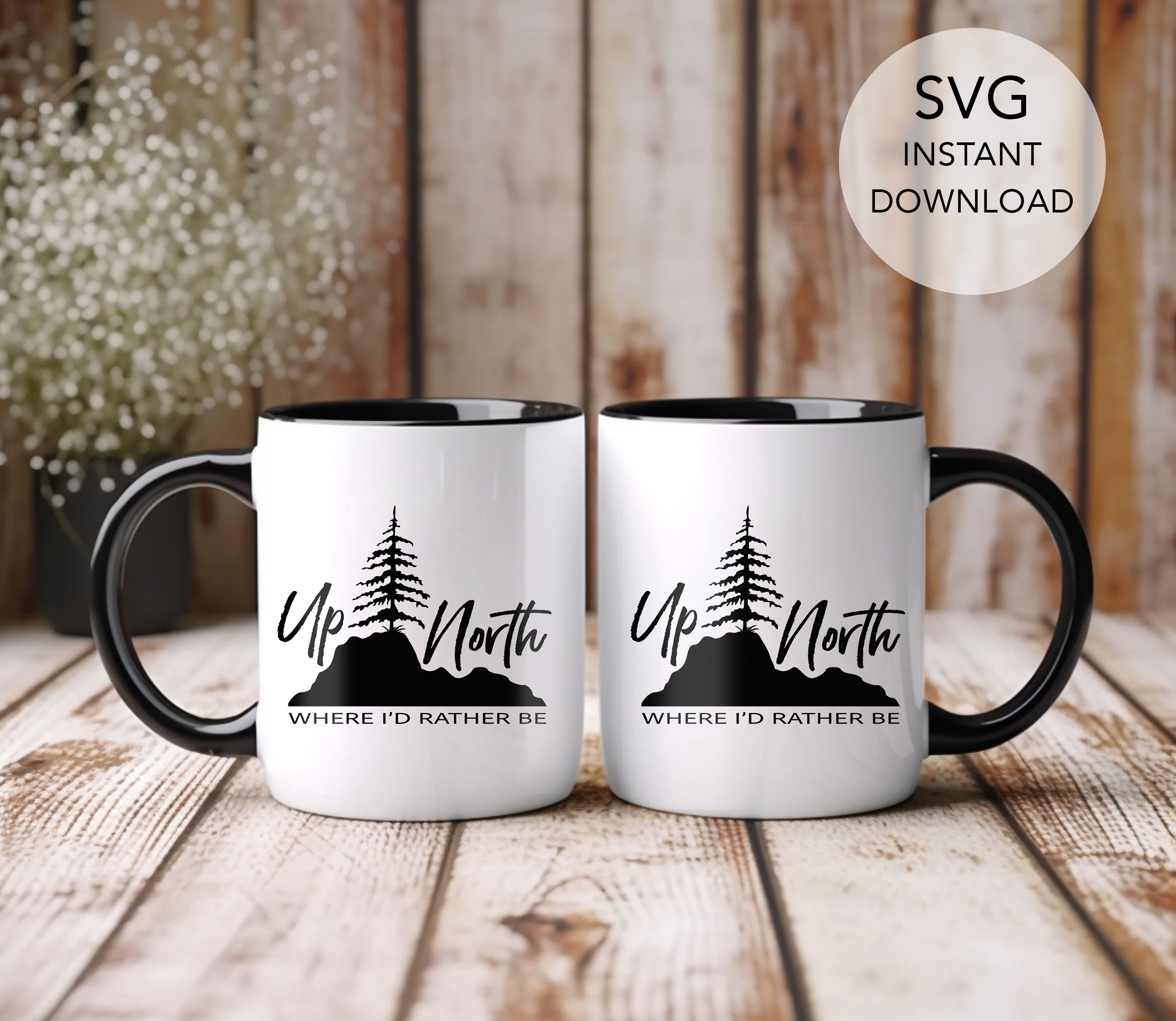Up North SVG, up North Digital File SVG, Use for Minnesota, Upper ...