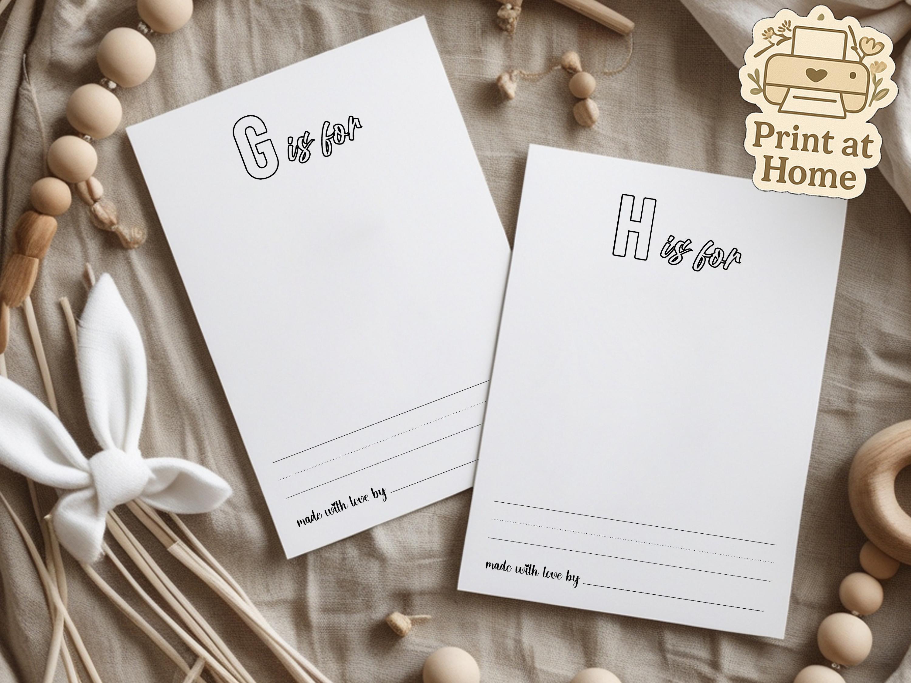 Baby’s First ABC Coloring Book • Baby Shower Gift • Printable Blank ABC ...