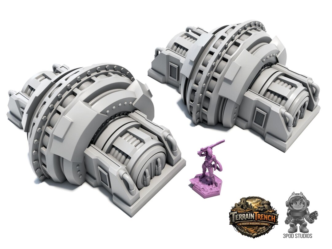 Energy Generators - Scifi Terrain for War Games 28mm/32mm - Etsy