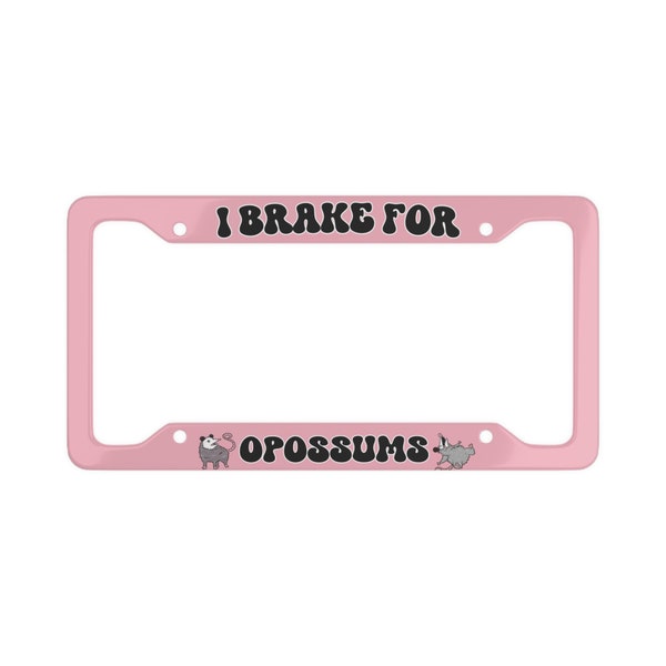 Cute Opossum License Plate Frame - Etsy