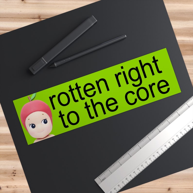 Charli XCX Rotten Right to the Core Apple Car Bumper Sticker Brat Album ...