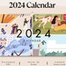 Seasons Calendar With Minimal Design, Printable Calendar, 2024 Calendar ...