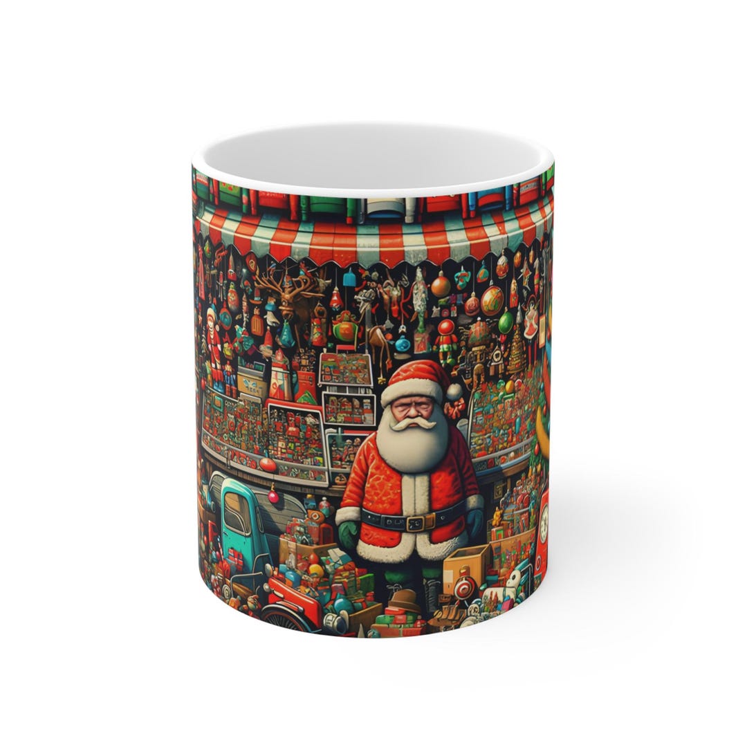 Festive Flea Market Finds Ugly Christmas Mug - Etsy