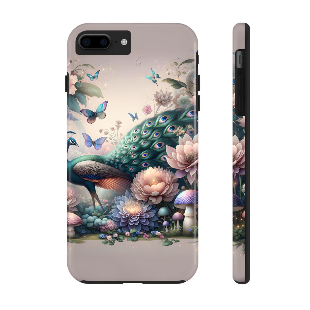 Peacocks in Fairy Garden Animal Lovers Phone Case - Etsy
