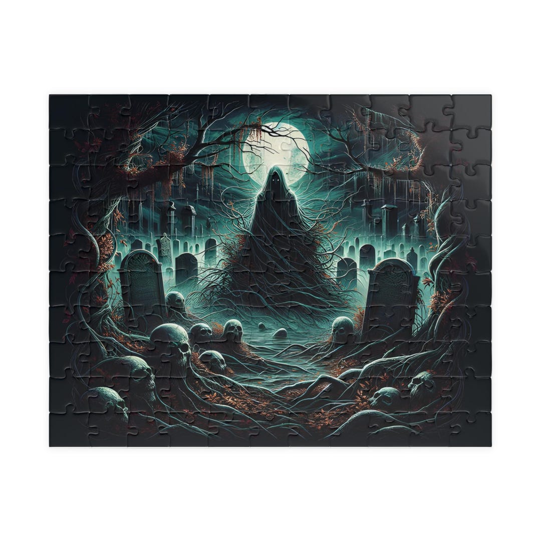 Crypt Keeper Beneath Old Tombstone Scary Halloween Puzzle - Etsy