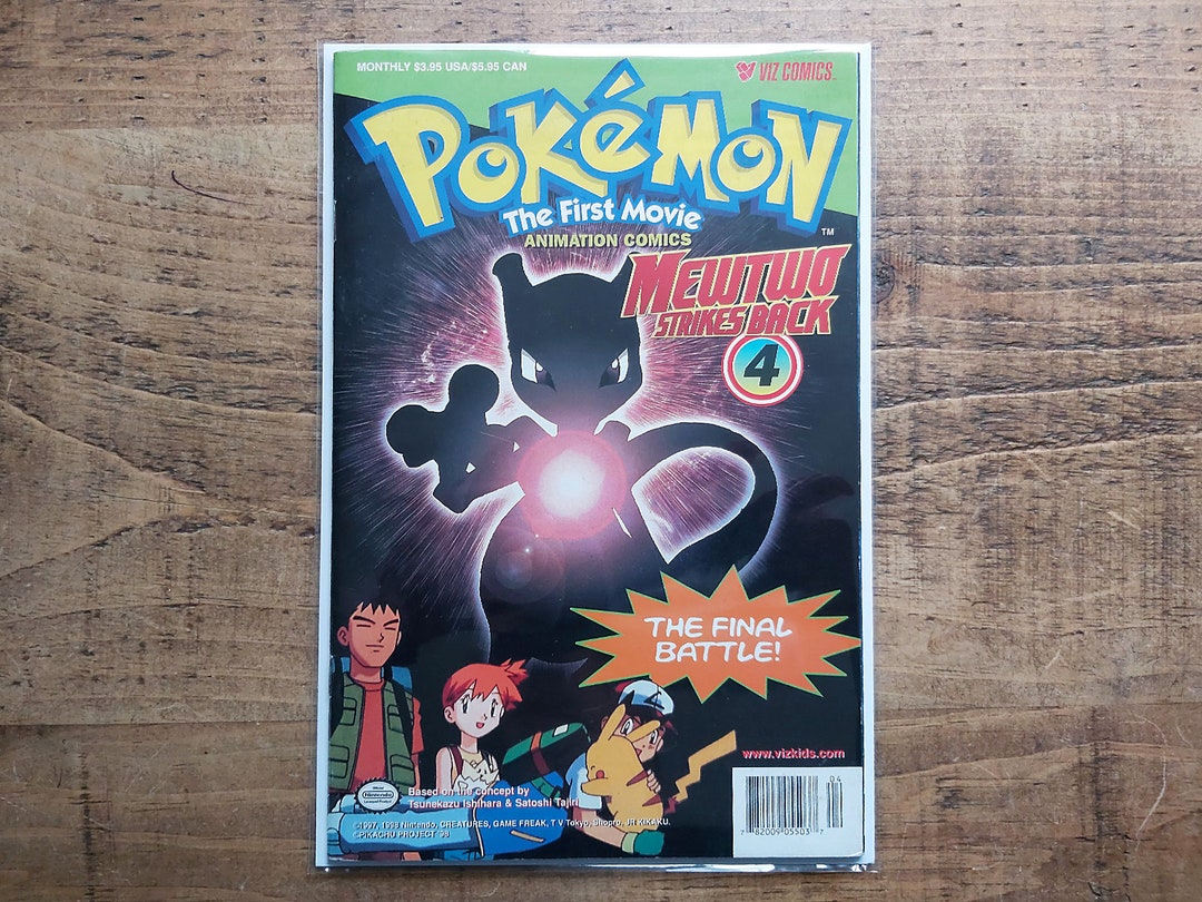 Pokemon Mewtwo Strikes Back 4 Original 1998 Official Comic Adaptation ...