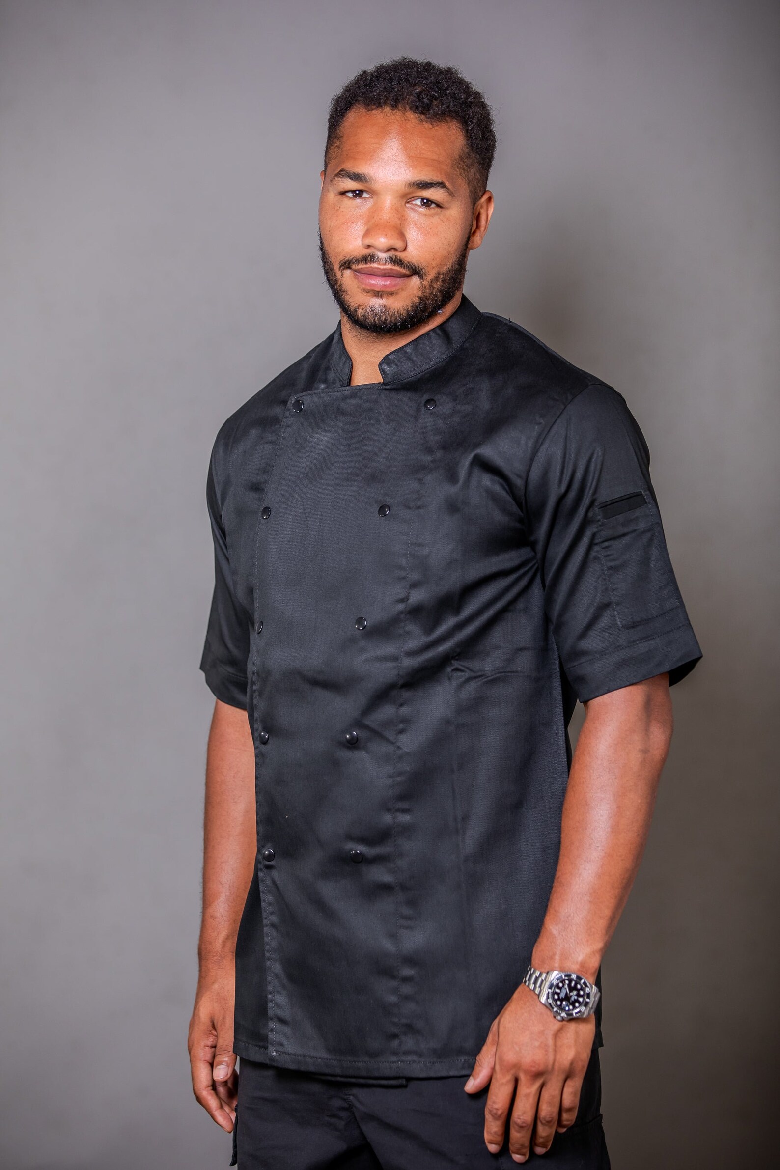 Double Breasted Chef Coat, Short Sleeve Personalized Chef Coat, Cooking ...