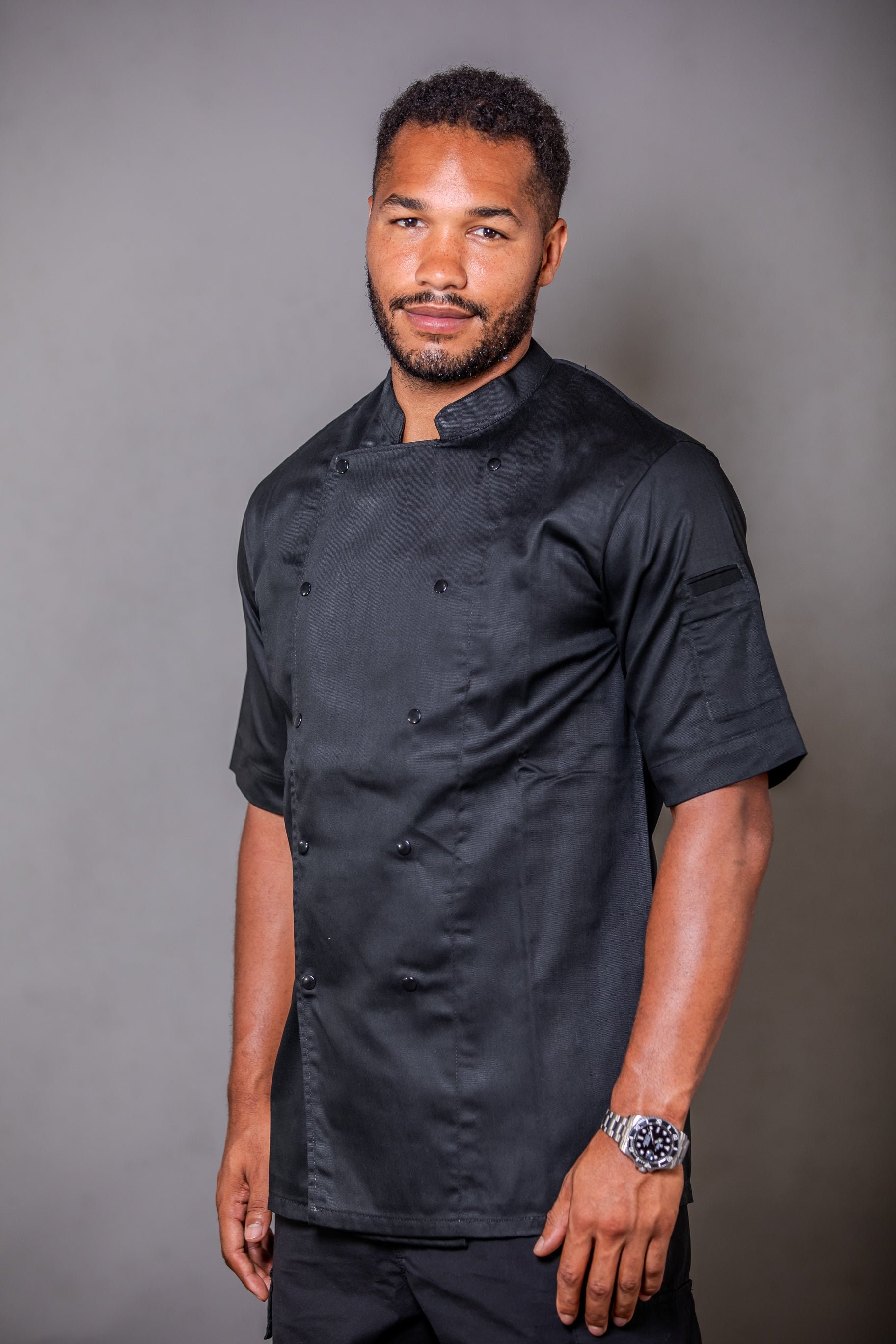 Double Breasted Chef Coat, Short Sleeve Personalized Chef Coat, Cooking ...