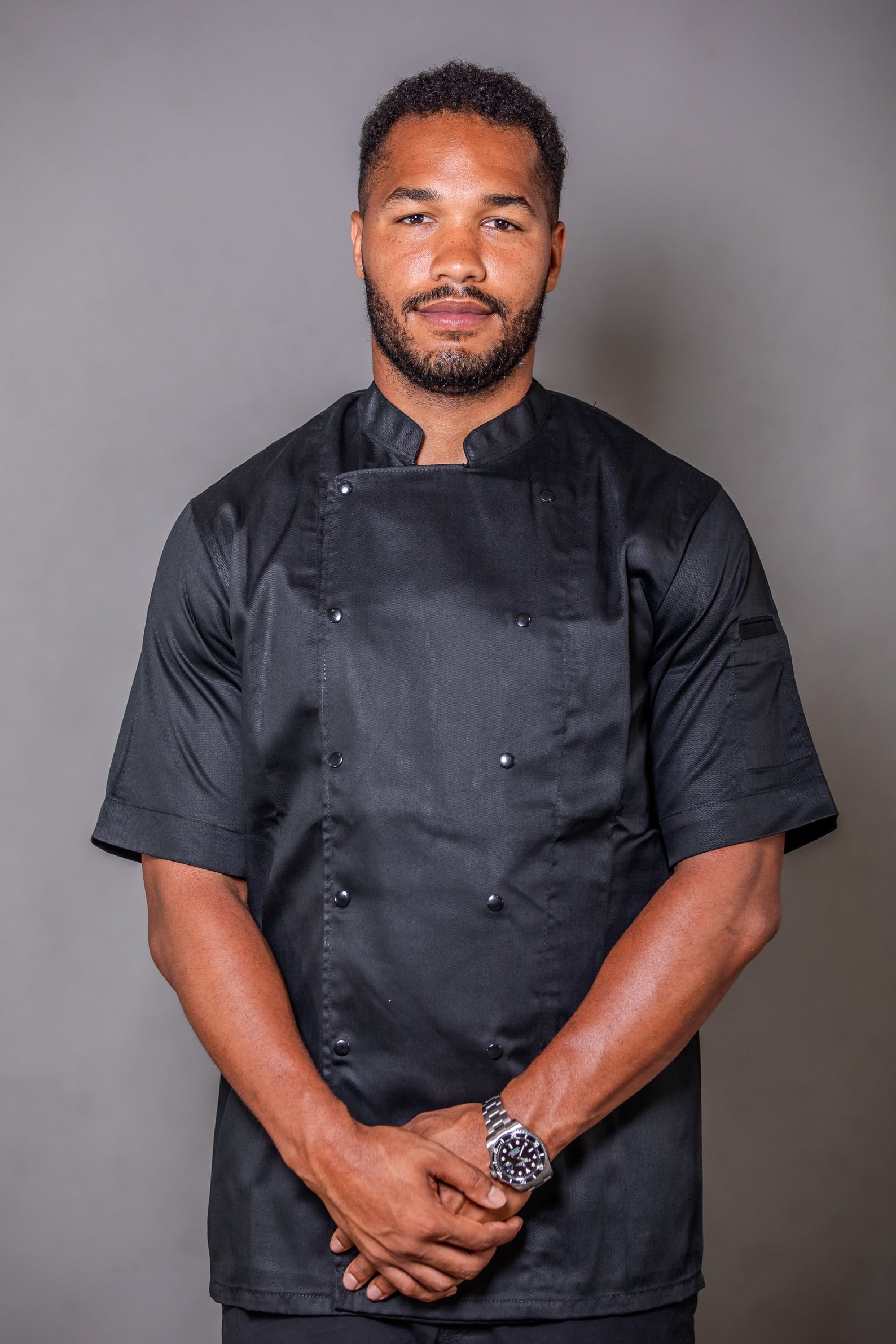 Double Breasted Chef Coat, Short Sleeve Personalized Chef Coat, Cooking ...