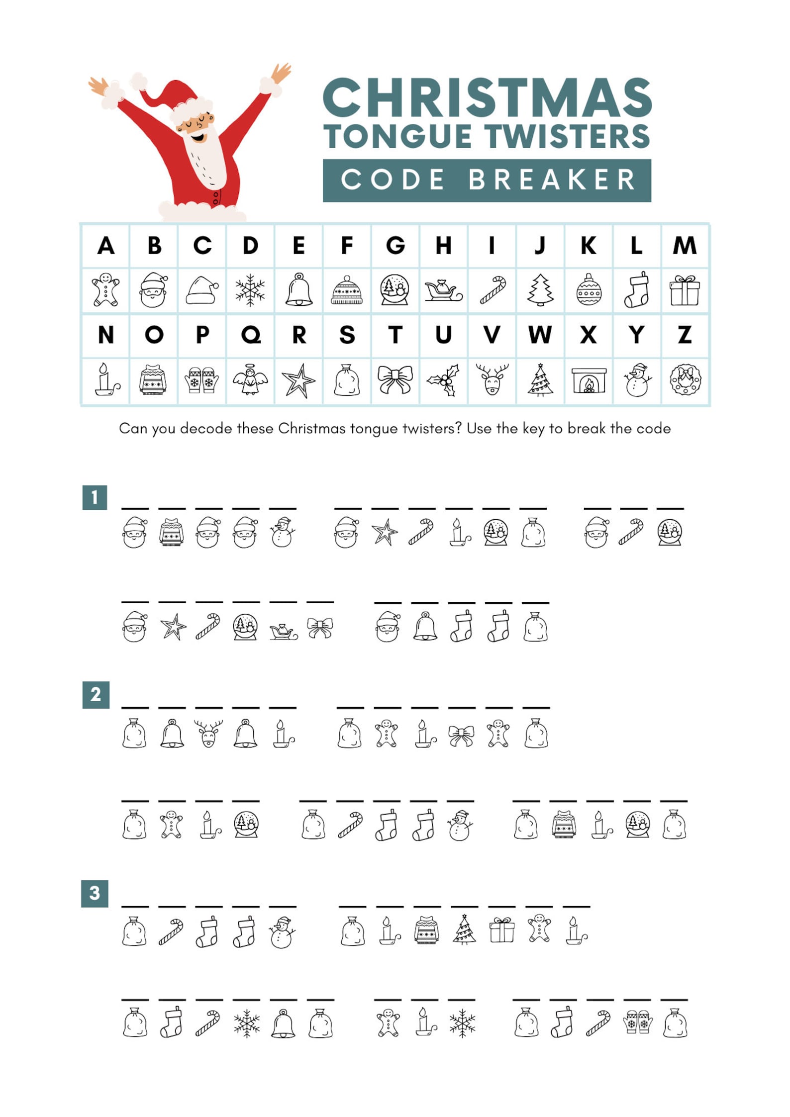 Printable Fun Christmas Activity Pack, 20 Pages of Activities ...