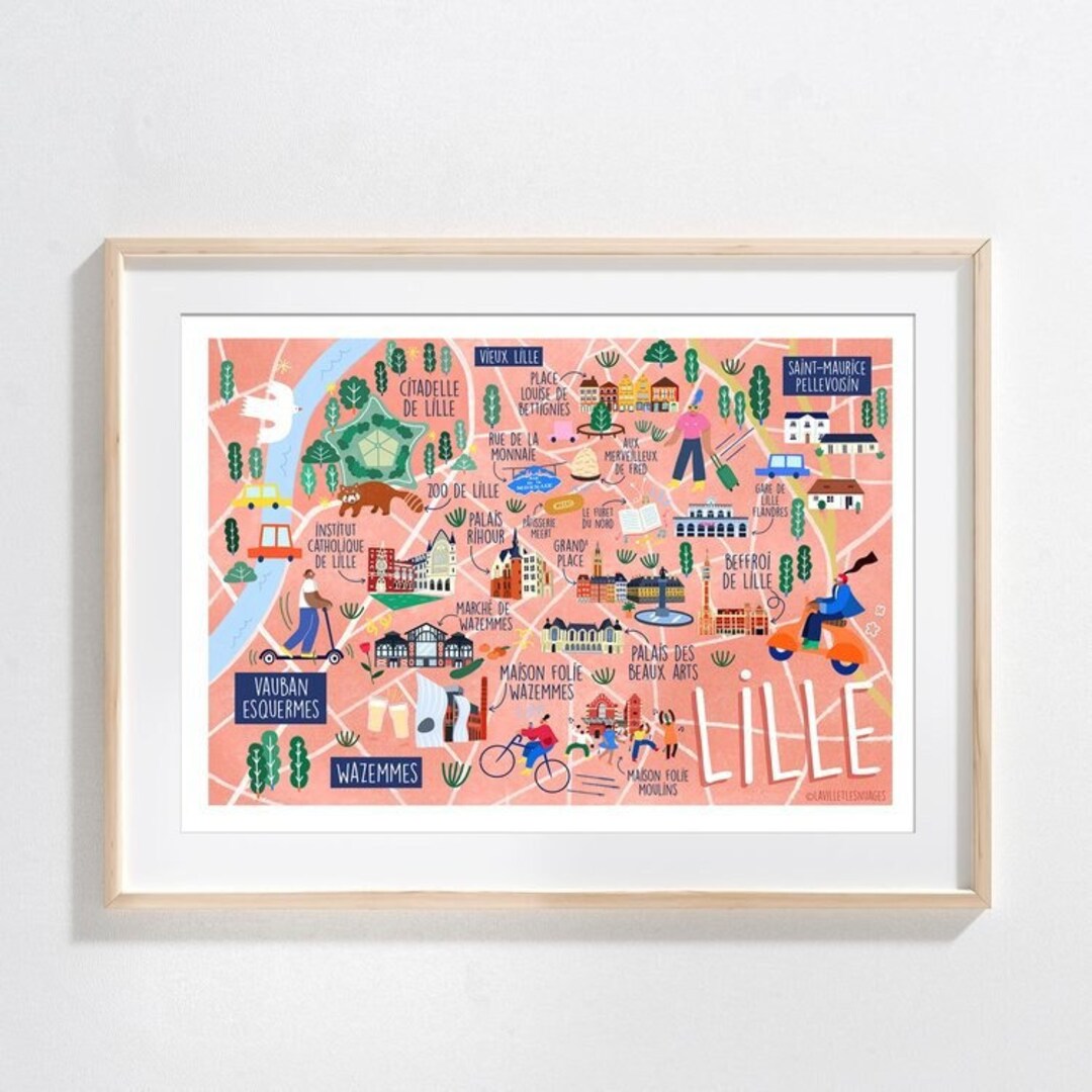 THE MAPS // Lille - Etsy
