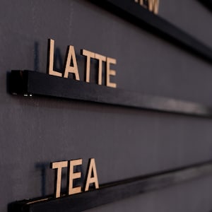 Wall Menu, Wooden Letter Board for Cafe - Etsy