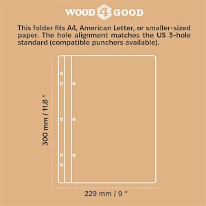 Wooden Menu Folder With Leather Hinge for A4 or US Letter Paper - Etsy